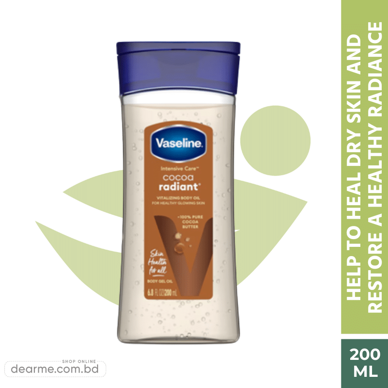 Buy Vaseline Cocoa Radiant Body Oil 200ml (Intensive Care Gel Oil ...